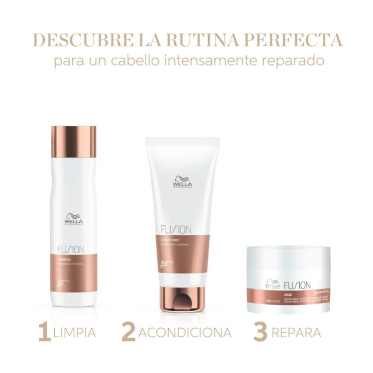 Pack Wella Fusion + Cosmetiquera - Brulee Love for Hair